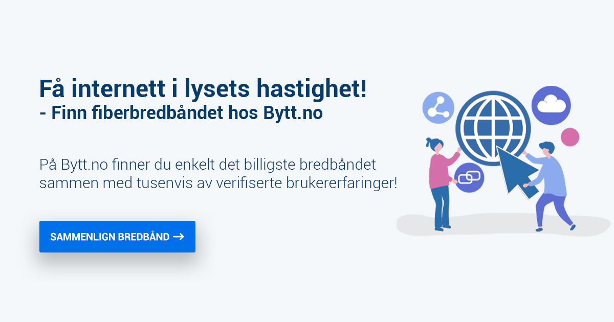 Fiberbredbånd fra Telia Bredbånd (oppdatert desember 2025) - les 815 ...